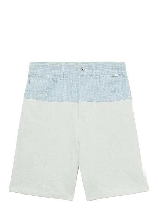 FIVE CM Wide-leg Panelled Shorts - Grey