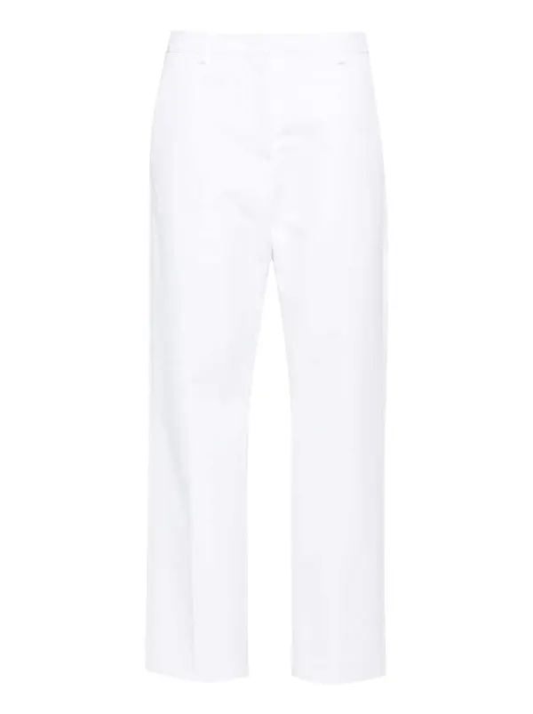 Valentino Garavani Compact Poplin Trousers - White