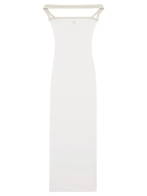 COURREGES Contrast Hyperbole Dress - White