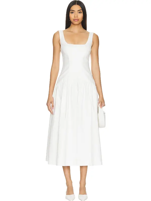 CAMILA COELHO Linda Midi Dress - Ivory
