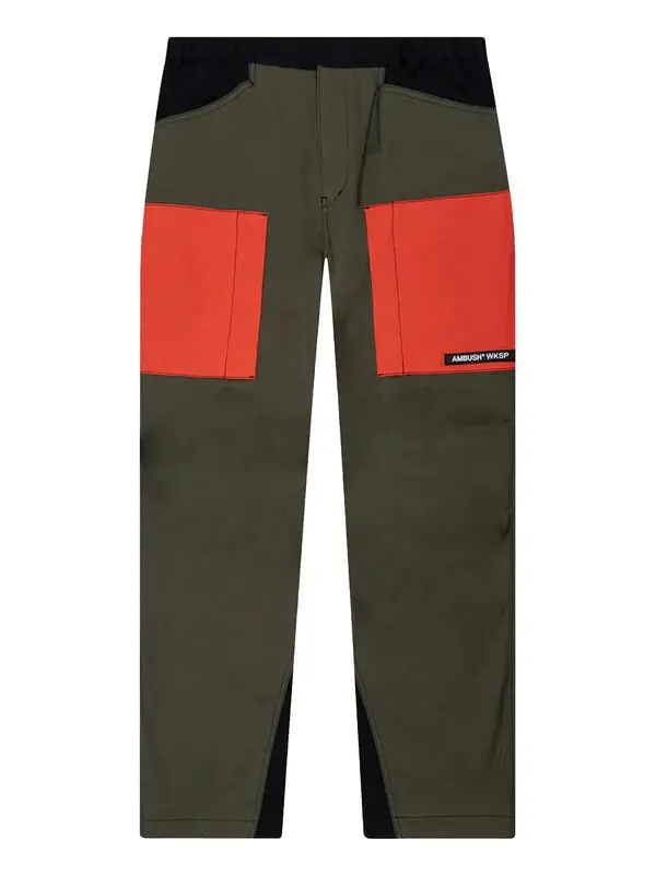 AMBUSH Panelled Cargo Pants - Green