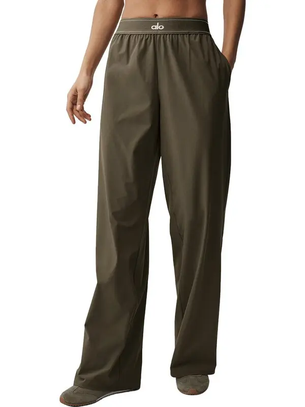 Alo Yoga Suit Up Trouser - Olive Tree