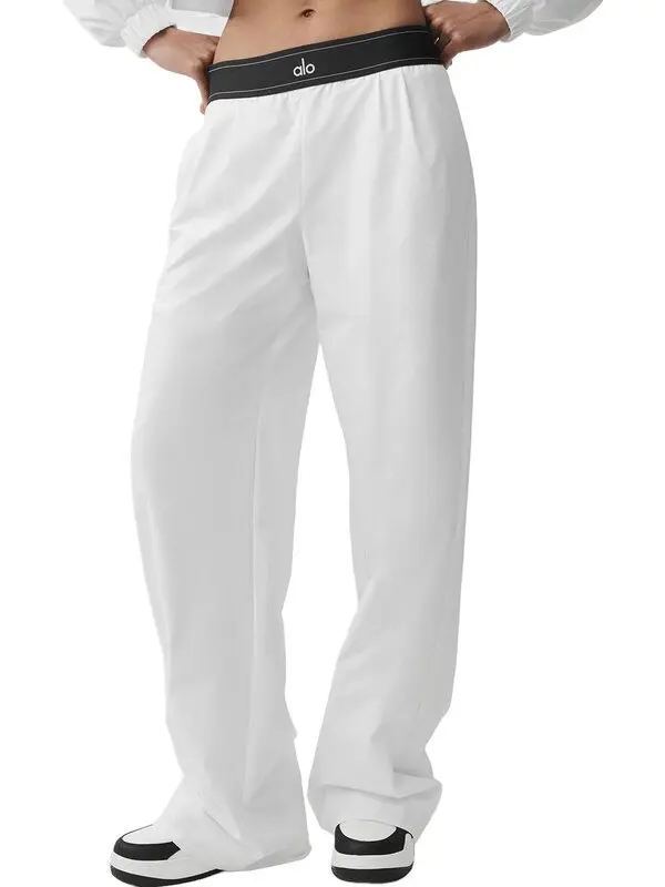 Alo Yoga Suit Up Long Trousers - White/black