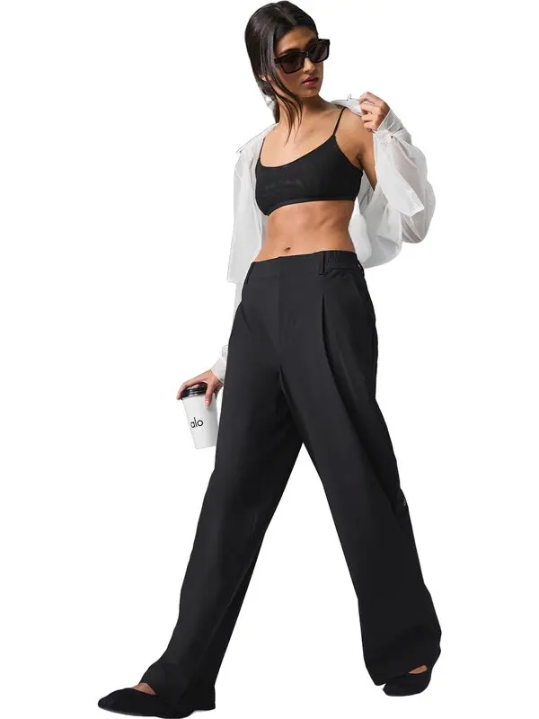 Alo Yoga High-waist Pursuit Trouser - Black