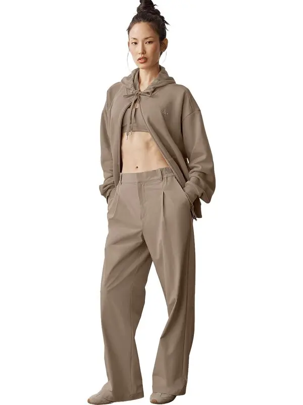 Alo Yoga High-waist Pursuit Trouser - Gravel