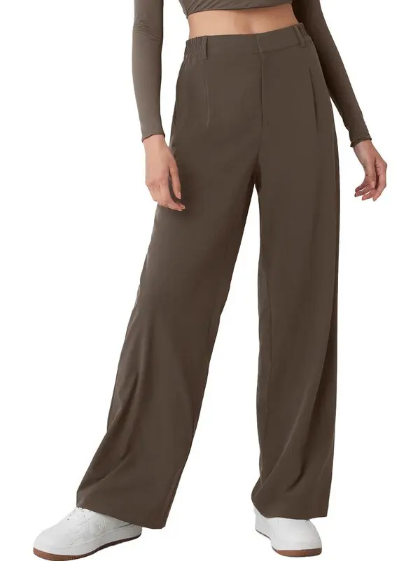 Alo Yoga High-waist Pursuit Trouser - Olive Tree