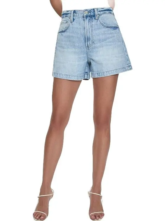 PISTOLA Saige High Waist Denim Shorts - Berkeley