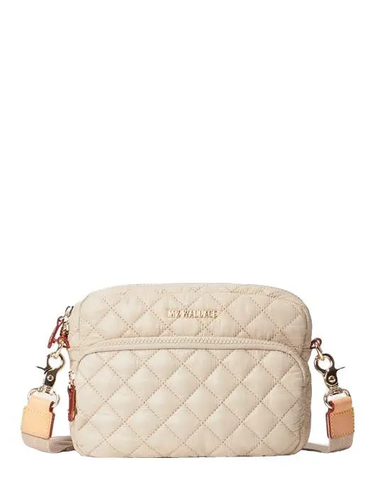Mz Wallace Small Metro Quilted Camera Bag - Buff