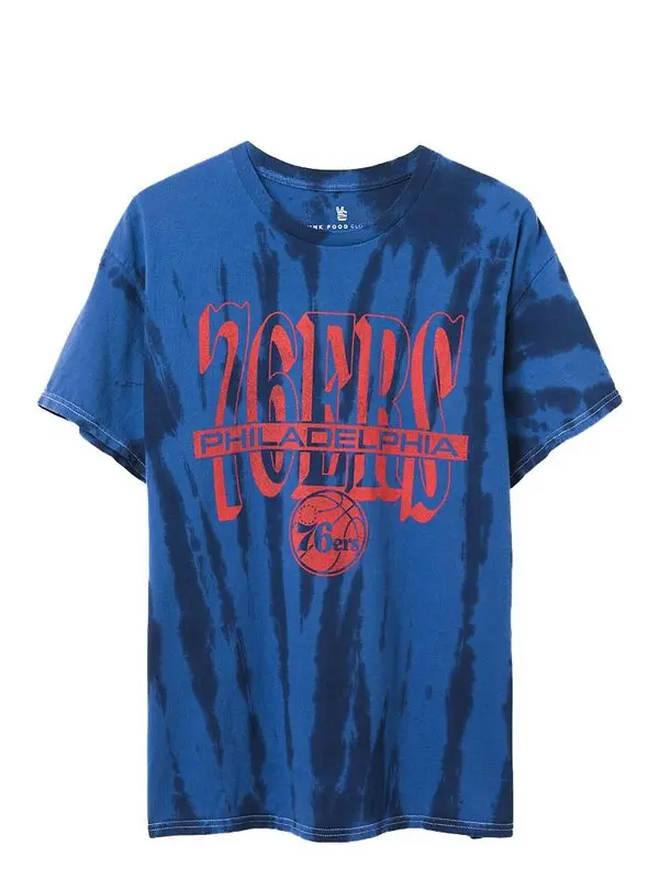 Junk Food Clothing 76ers Tie Dye Tee - Liberty