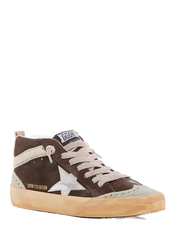 GOLDEN GOOSE Mid Star Ltd Low Top Sneakers - Mustang/ice