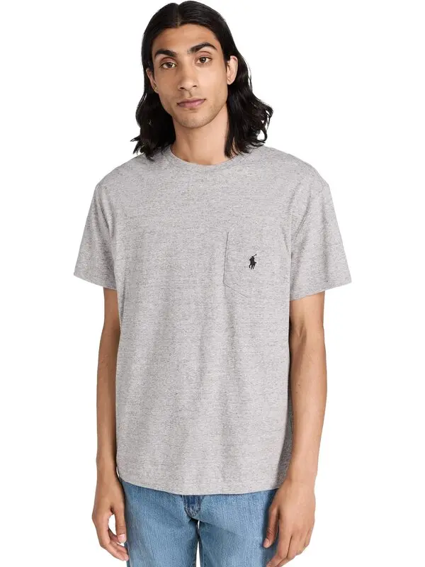 Polo Ralph Lauren Classic Fit Pocket Tee - Heather Grey