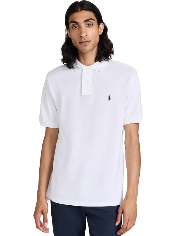 Polo Ralph Lauren Classic Fit Iconic Mesh Polo - White