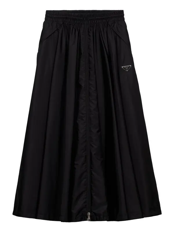 Prada Full Light Re-nylon Skirt - Black