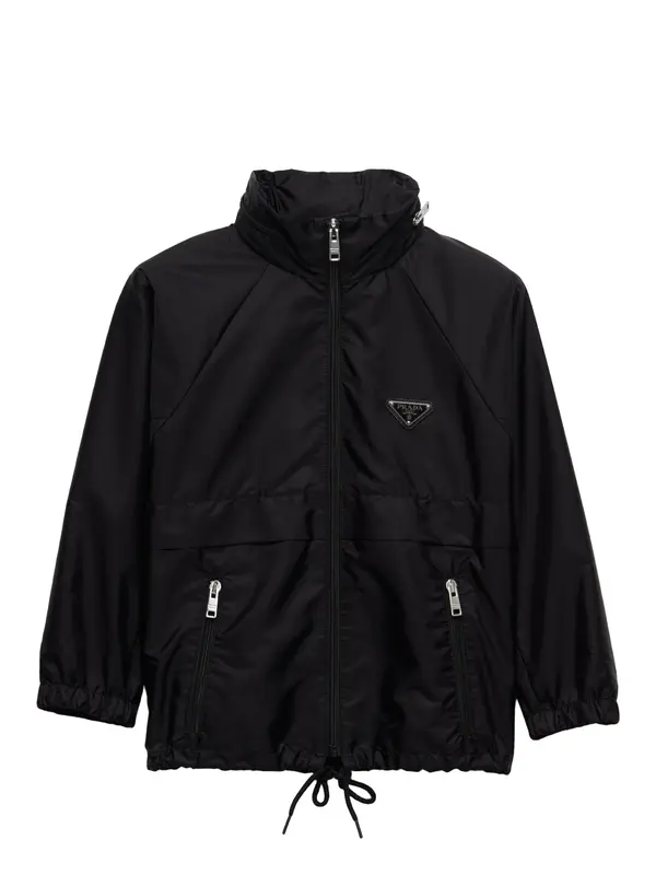 Prada Light Re-nylon Rain Jacket - Black
