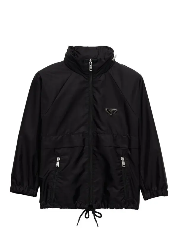 Prada Light Re-nylon Rain Jacket - Black
