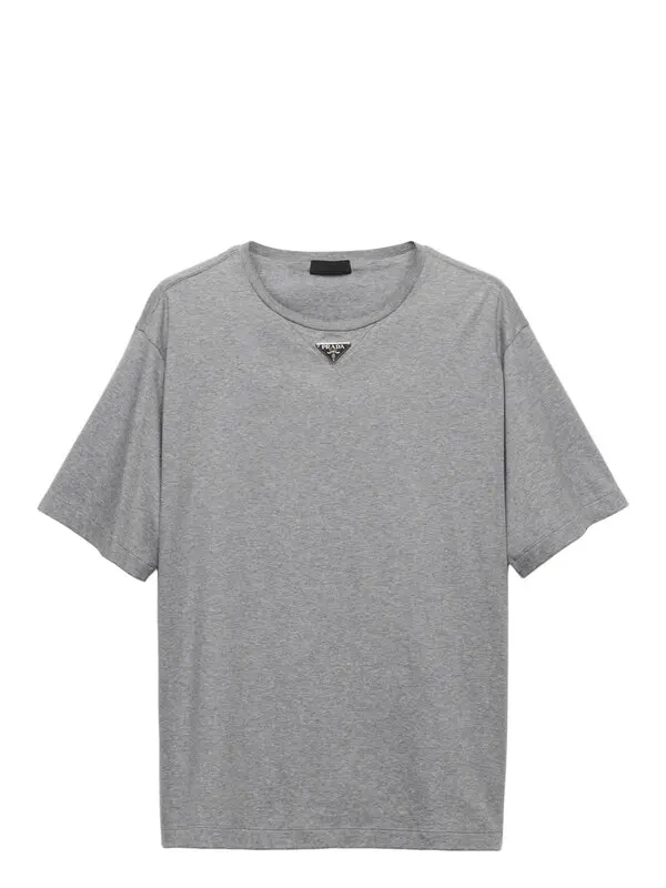 Prada Cotton T-shirt - Grey