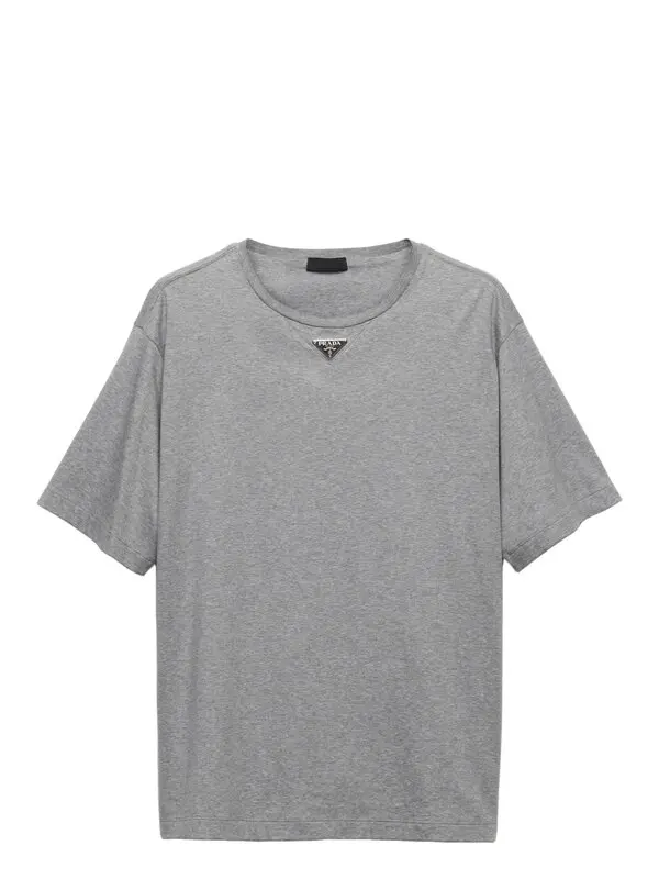 Prada Cotton T-hirt - Grey