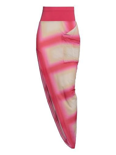 Rick Owens Maxi Asymmetric Skirt - Garnet