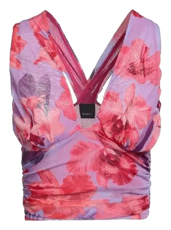 Pinko Floral Print Sleeveless Top - Purple