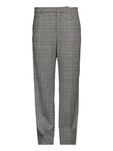 Barena Venezia Straight Leg Glen Plaid Trousers - Black
