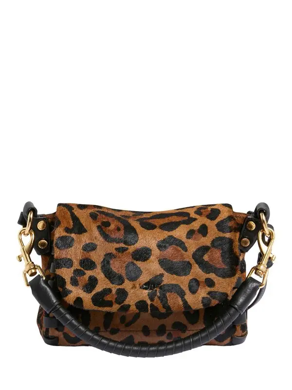 AIMEE Mini Zen Leather Crossbody Bag - Wildcat Haircalf