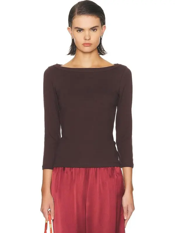 FLORE FLORE Steffi Tee - Choco Plum