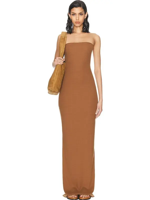 Eterne Tube Maxi Dress - Earth