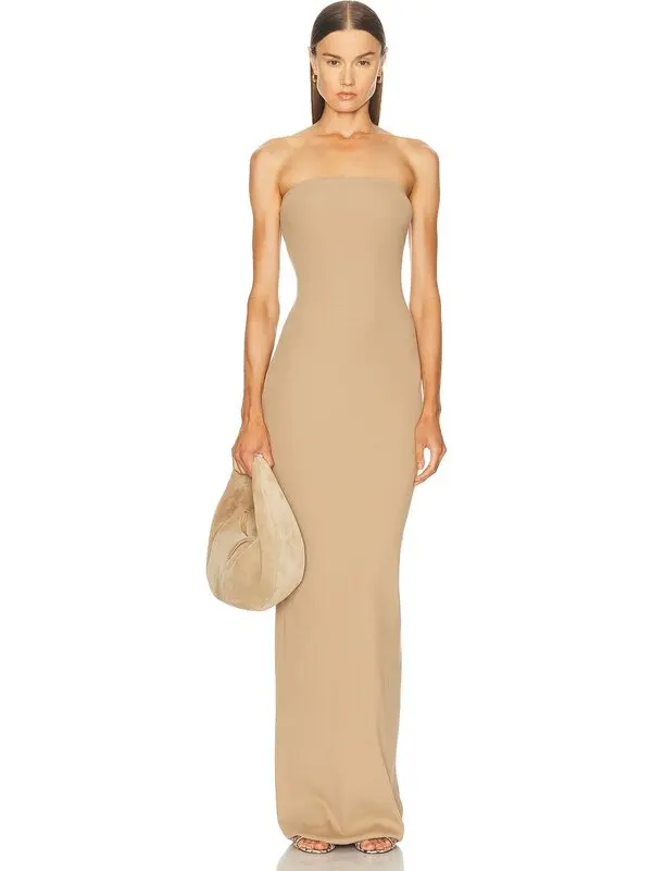 Eterne Tube Maxi Dress - Taupe
