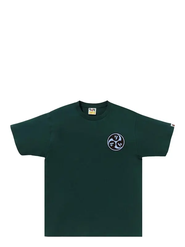 A BATHING APE Japan Culture Mitsudomoe Tee - Green