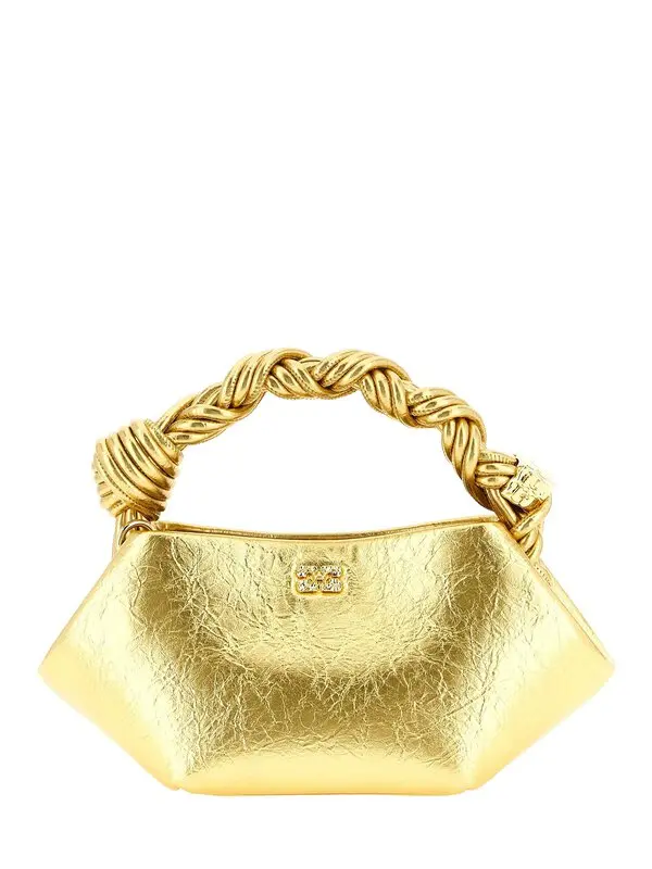GANNI Bou' Mini Handbag - Gold