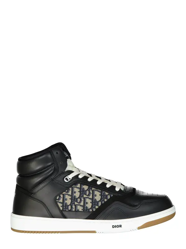 Dior High-top Oblique Sneakers - Black