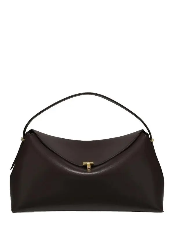 TOTEME T-lock Top Handle Bag - Bark