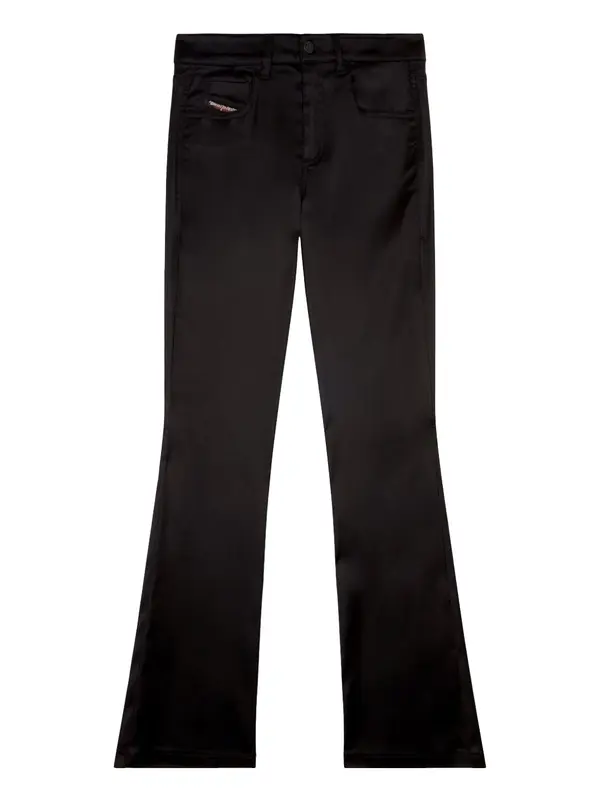 DIESEL P-ebbey Mid-rise Flared Trousers - Black