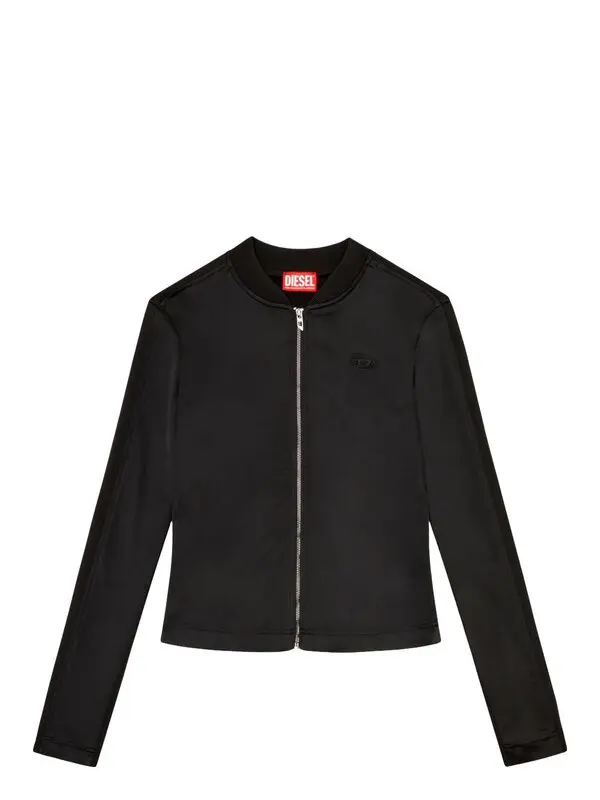 DIESEL® Logo-embroidered Jacket - Black