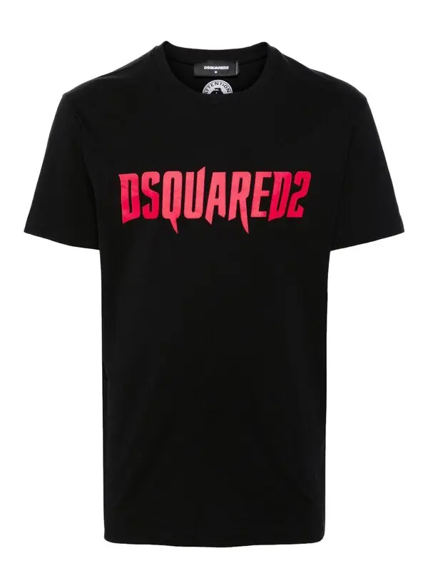 Dsquared2 Logo-print Cotton T-shirt - Black