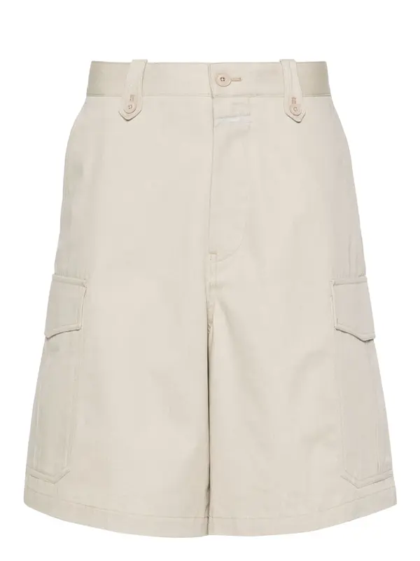 Closed Cotton Cargo Shorts - Neutrals