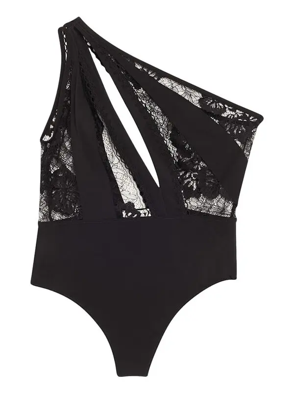 LIVY Broadway Cutout Bodysuit - Black