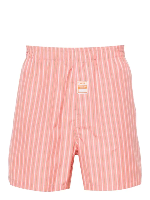 Martine Rose Striped Deck Shorts - Pink