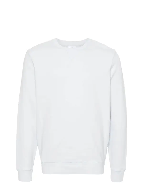 Sunspel Loopback Seam-detail Sweatshirt - Blue