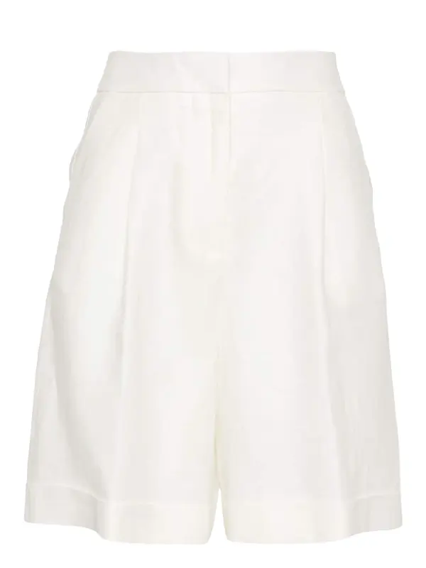 Peserico Linen Tailored Shorts - Neutrals