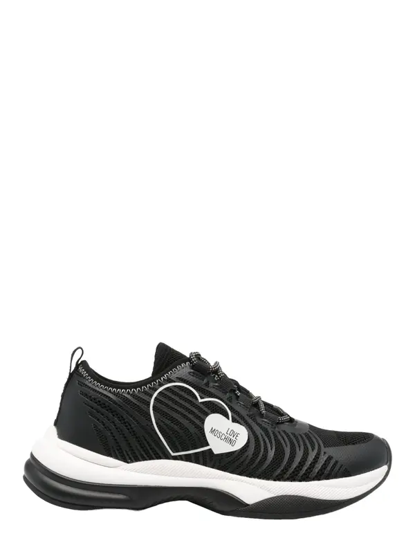 Moschino Logo-print Sneakers - Black