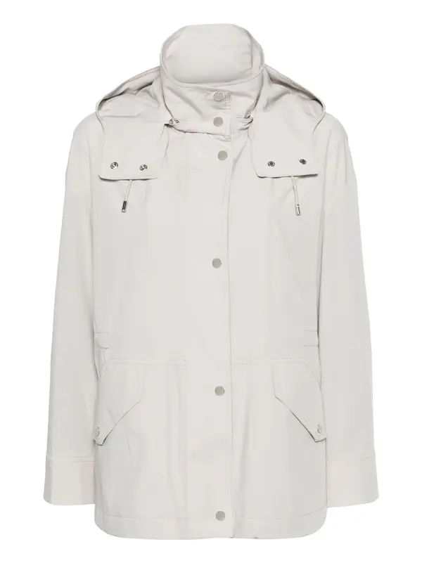 MOORER Gala-knp Hooded Jacket - Grey
