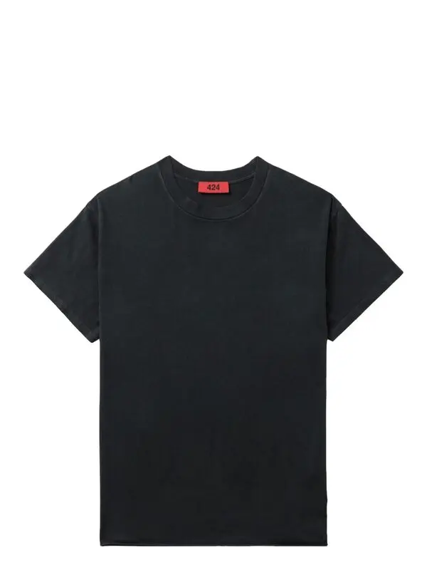 424 Round-neck Short-sleeve T-shirt - Black