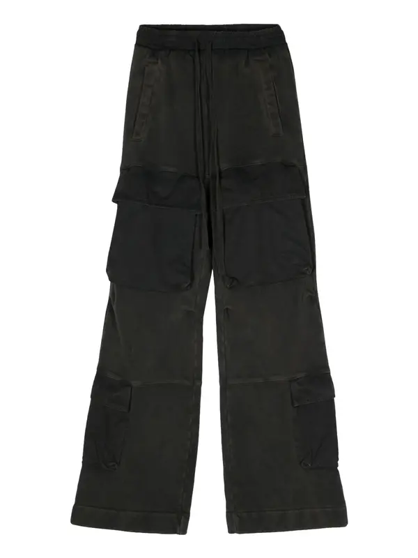 ENTIRE STUDIOS Utility Mid-rise Track Trousers - Black