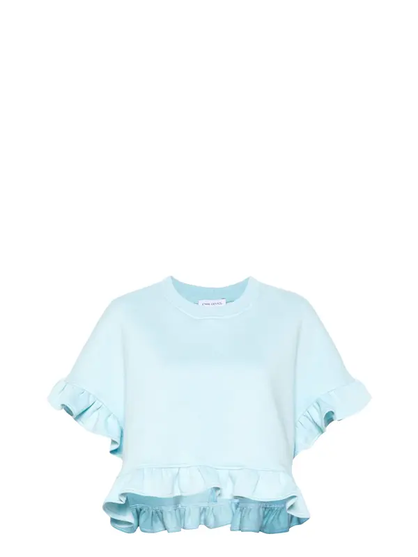 IOANA CIOLACU Ruffled Sweatshirt - Blue