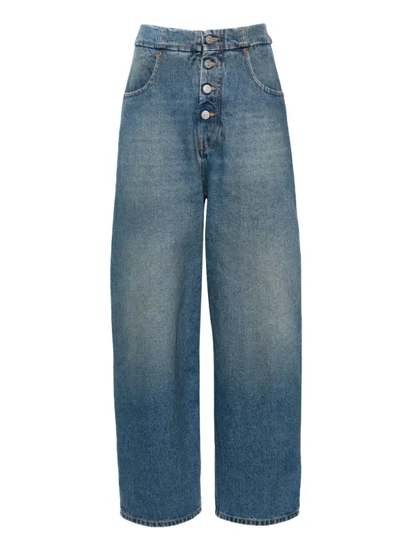 MAISON MARGIELA High-rise Wide-leg Jeans - Blue