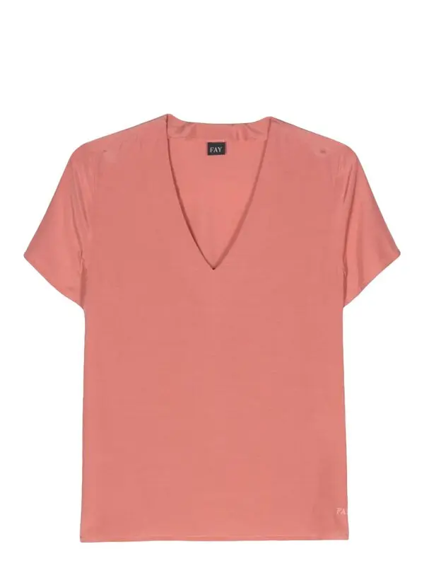 FAY V-neck Blouse - Pink