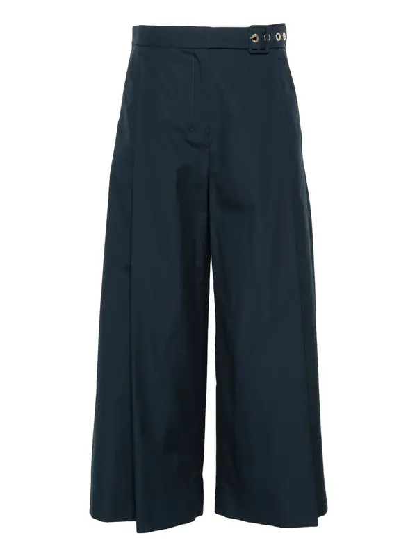 Max Mara Assiro Wide-leg Cropped Trousers - Blue
