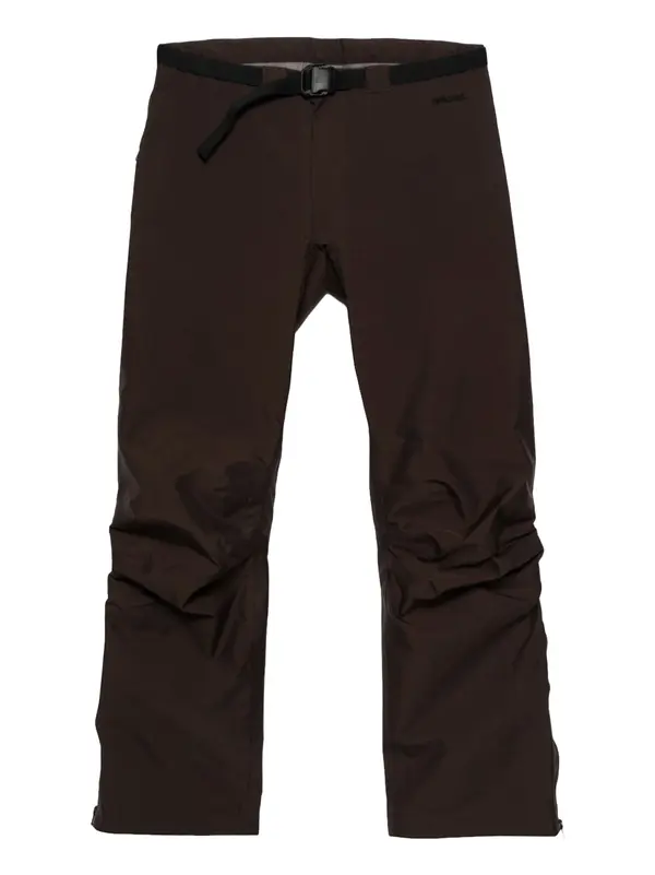 GR10K Belted Straight-leg Trousers - Brown