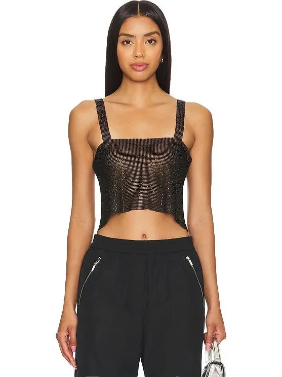 Superdown Mackenzie Crop Top - Black